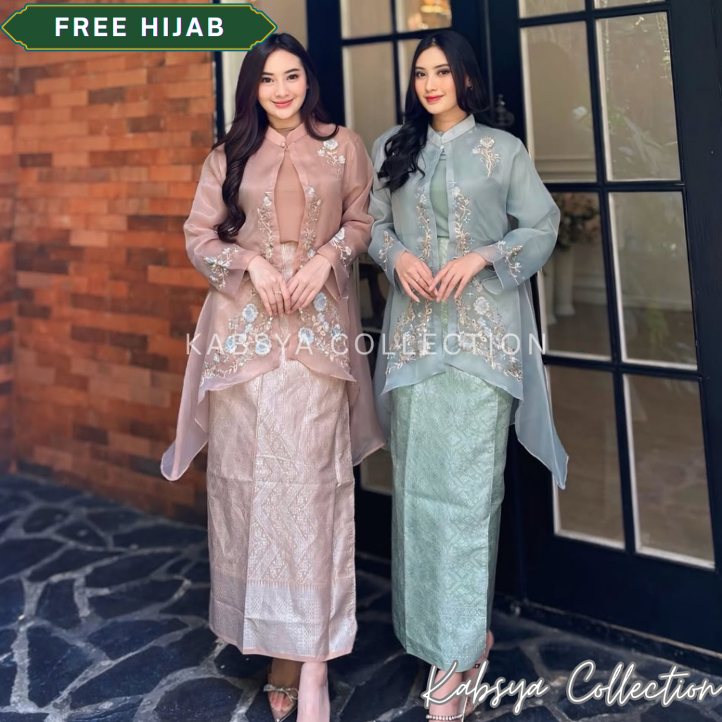 Jual INSTANT COD Setelan Kebaya Kurung Melayu Aluna Bahan Organza ...