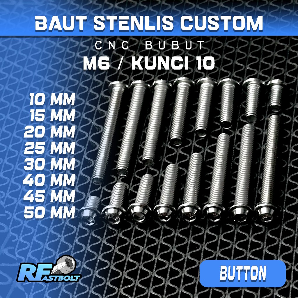 Jual BAUT M6 / BAUT 10 L BAUT DRAT 10 STAINLESS COSTUME CNC MODEL ...