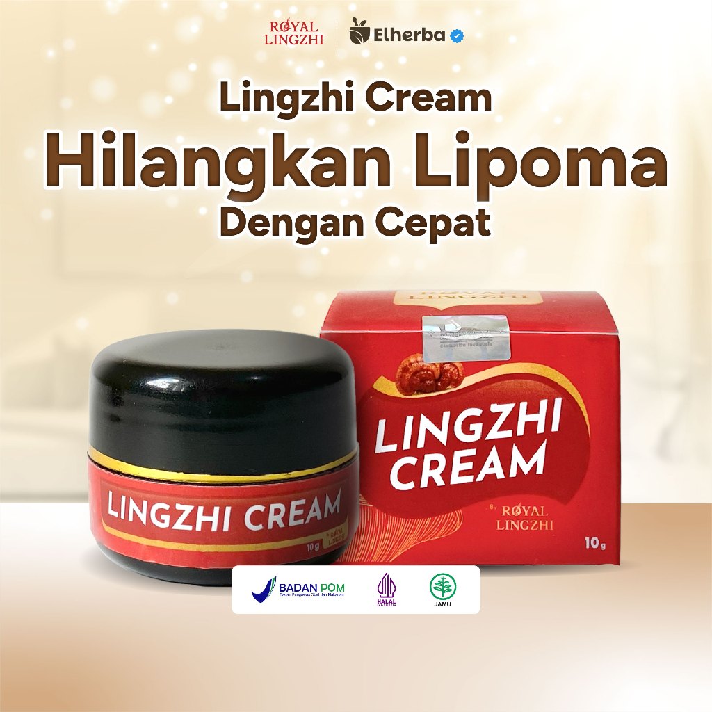 Jual Salep Lipoma Lingzhi Cream Ampuh Kempeskan Benjolan Lemak Kelenjar ...