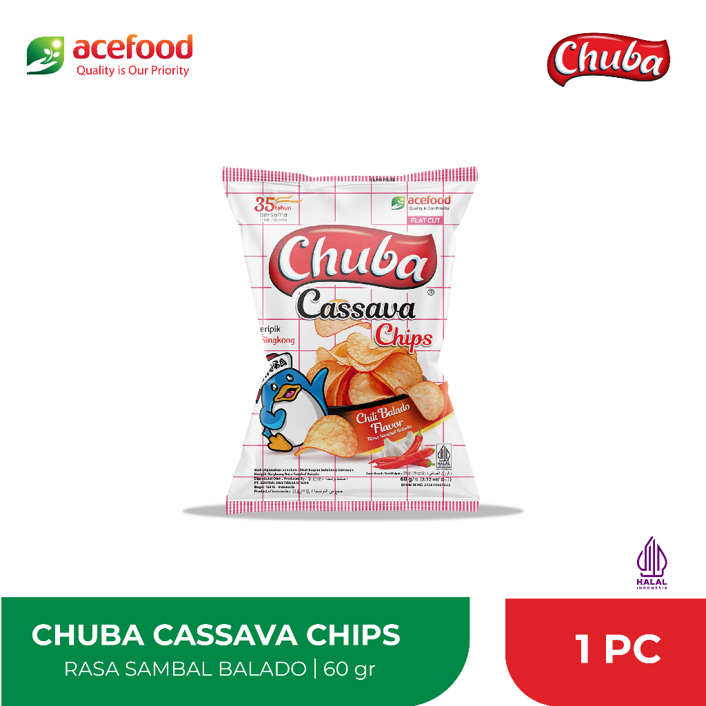 Jual Chuba Cassava Chips 60gr Rasa Sambal Balado | Shopee Indonesia