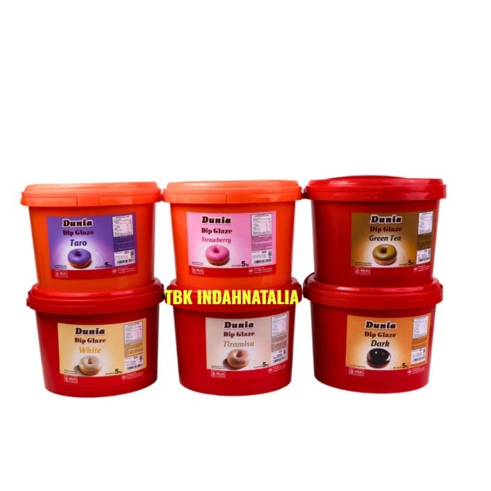 Jual dunia dip glaze 5kg all variant | Shopee Indonesia