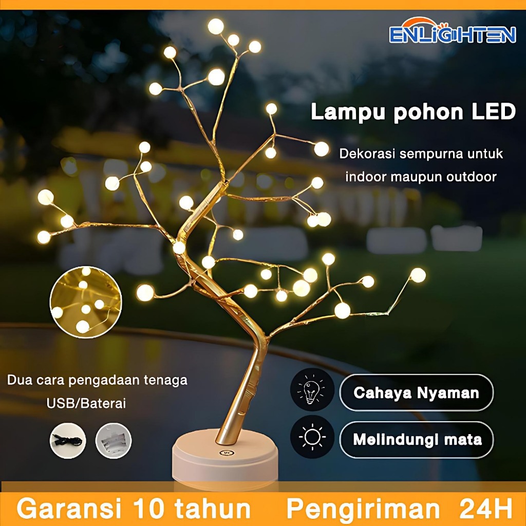 Jual Garansi 10 tahun Lampu pohon LED Lampu Meja LED Ranting Unik ...