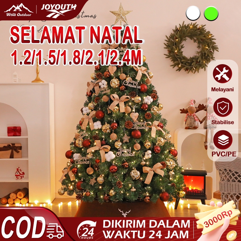 Jual JOY Pohon Natal 2.1 meter Jumbo Christmas Tree 2.4 meter set ...