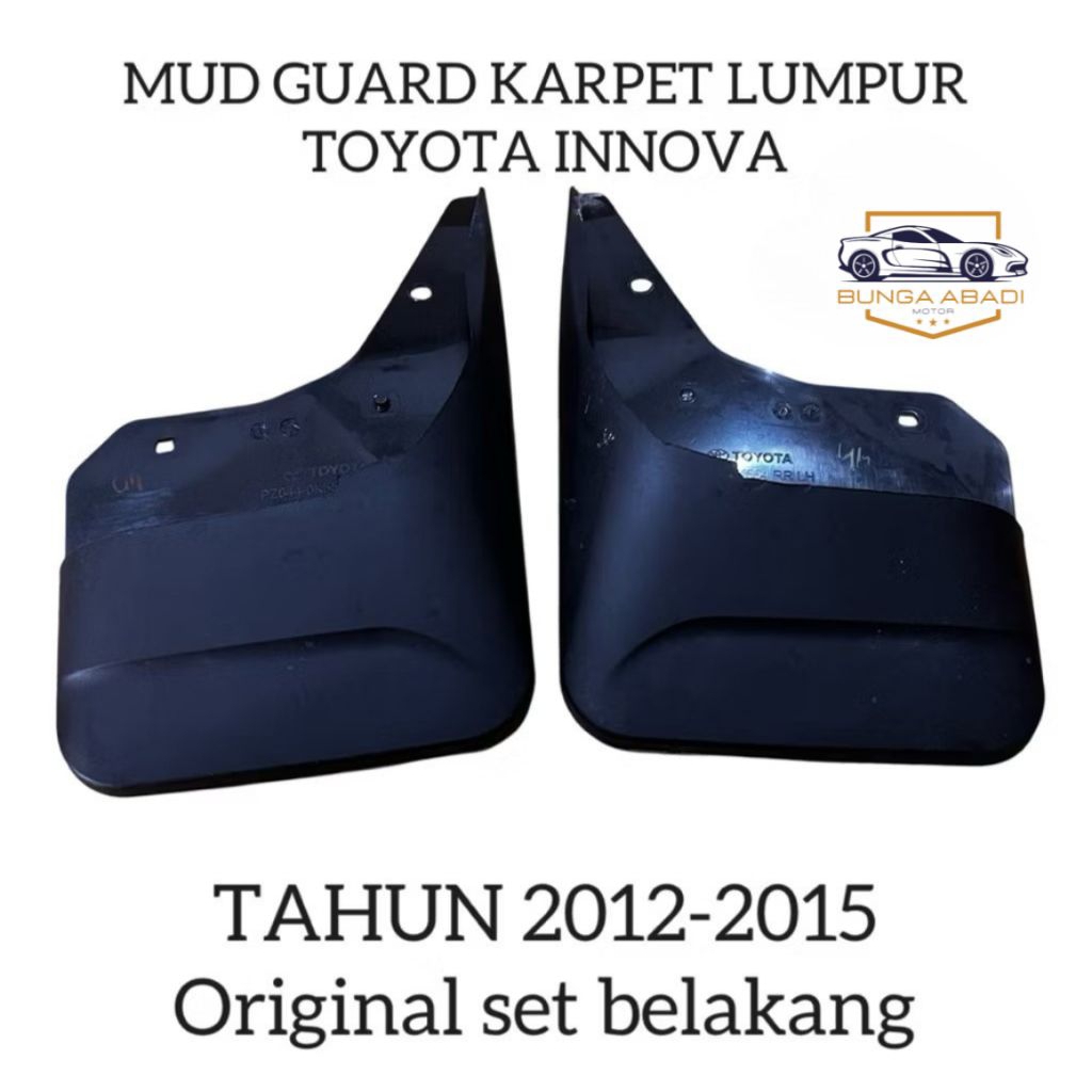 Jual Mud Guard Karpet Lumpur Toyota Innova Tahun 2012-2015 Original ...