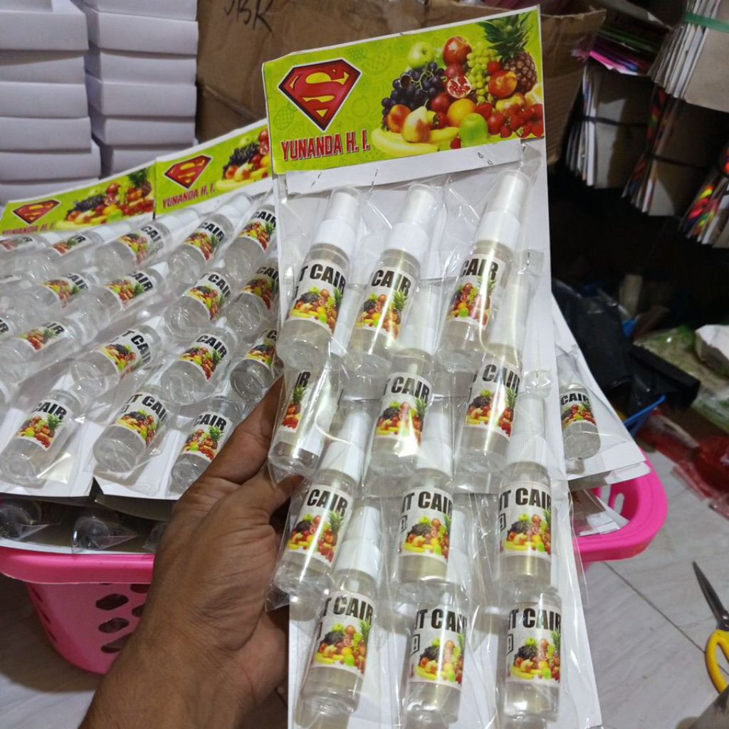 Jual 10 renteng 120 botol karbit cair spray 30ml/etrel buah/pemasak ...