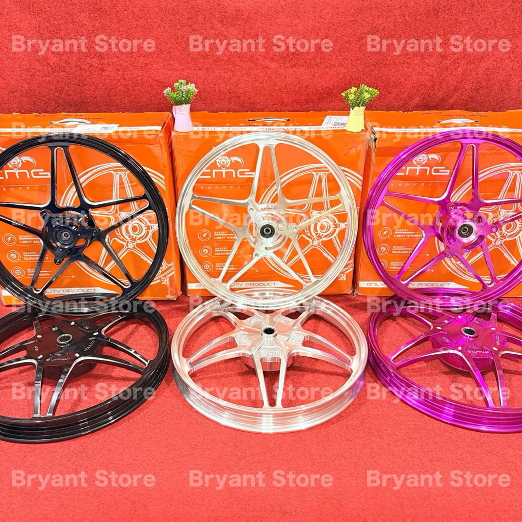 Jual CMG RACING ORIGINAL VELG MG5 CNC BINTANG LANGIT 140x17 & 160x17 ...