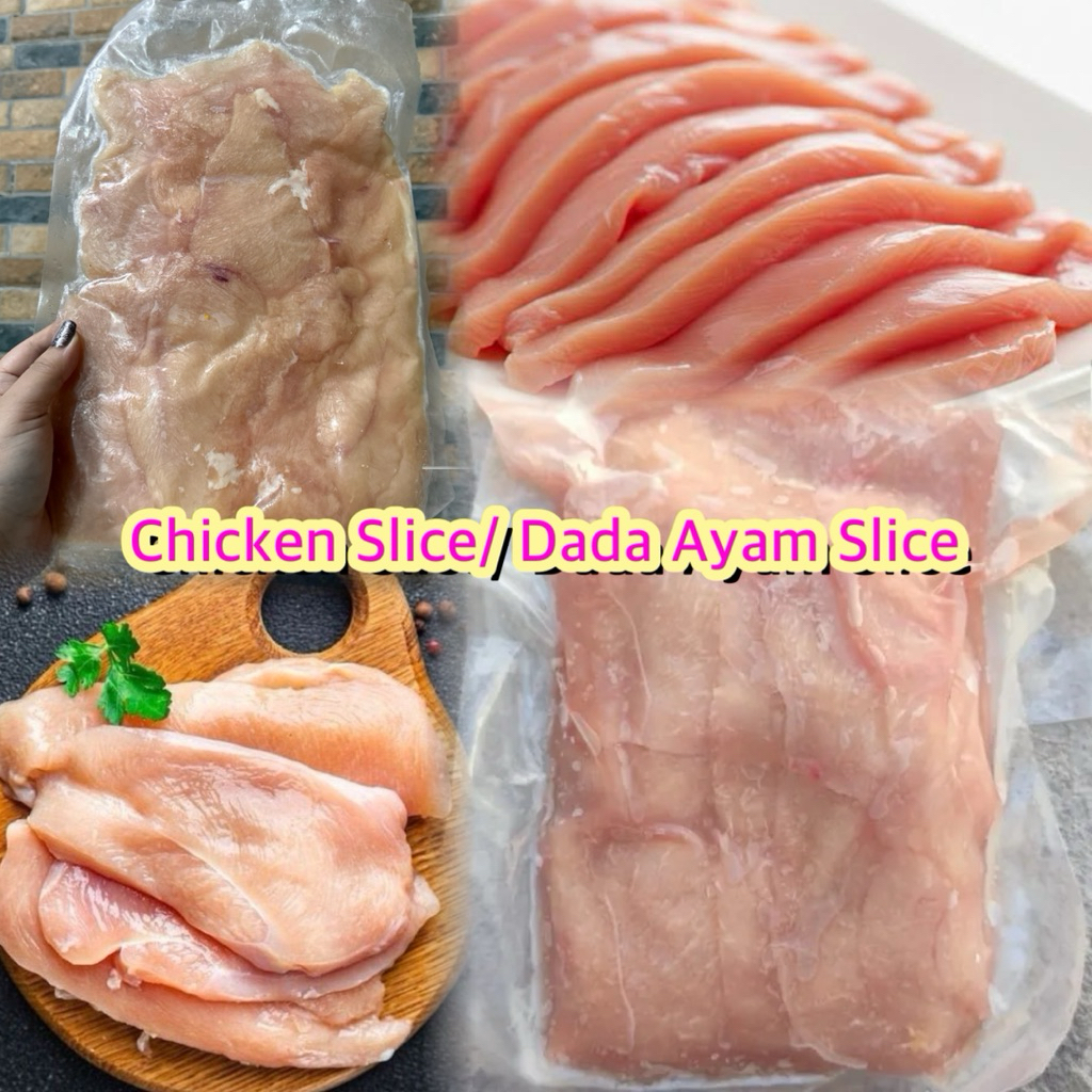 Jual Dada Ayam fillet iris tipis /thin boneless chicken slices 500gr ...