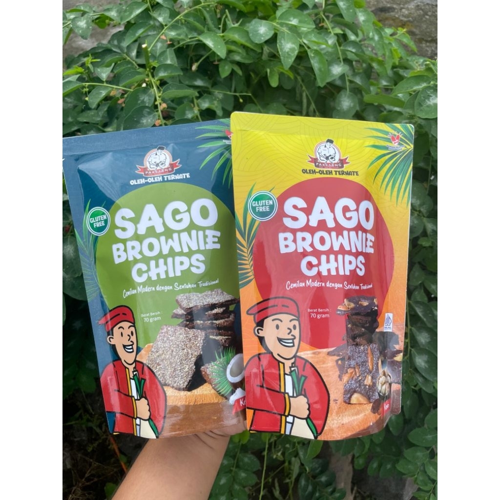 Jual Sago Brownie Chips Pakesang (Oleh-oleh khas Ternate-Maluku Utara ...