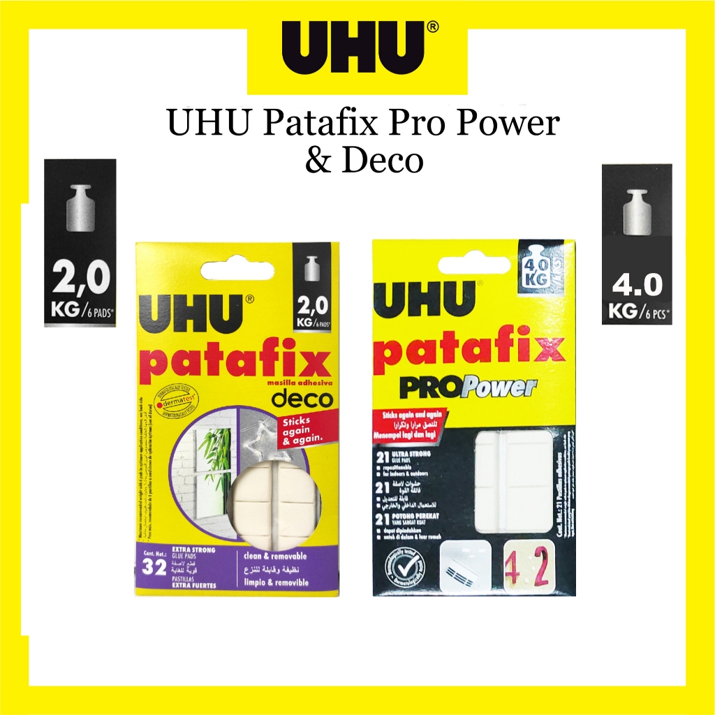 Jual UHU Patafix Deco & Pro Power Lem Perekat Praktis Serbaguna ...