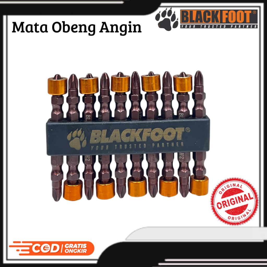 Jual Mata Obeng Angin Blackfoot - Mata Obeng Magnet PLUS PH2 x 65mm ...