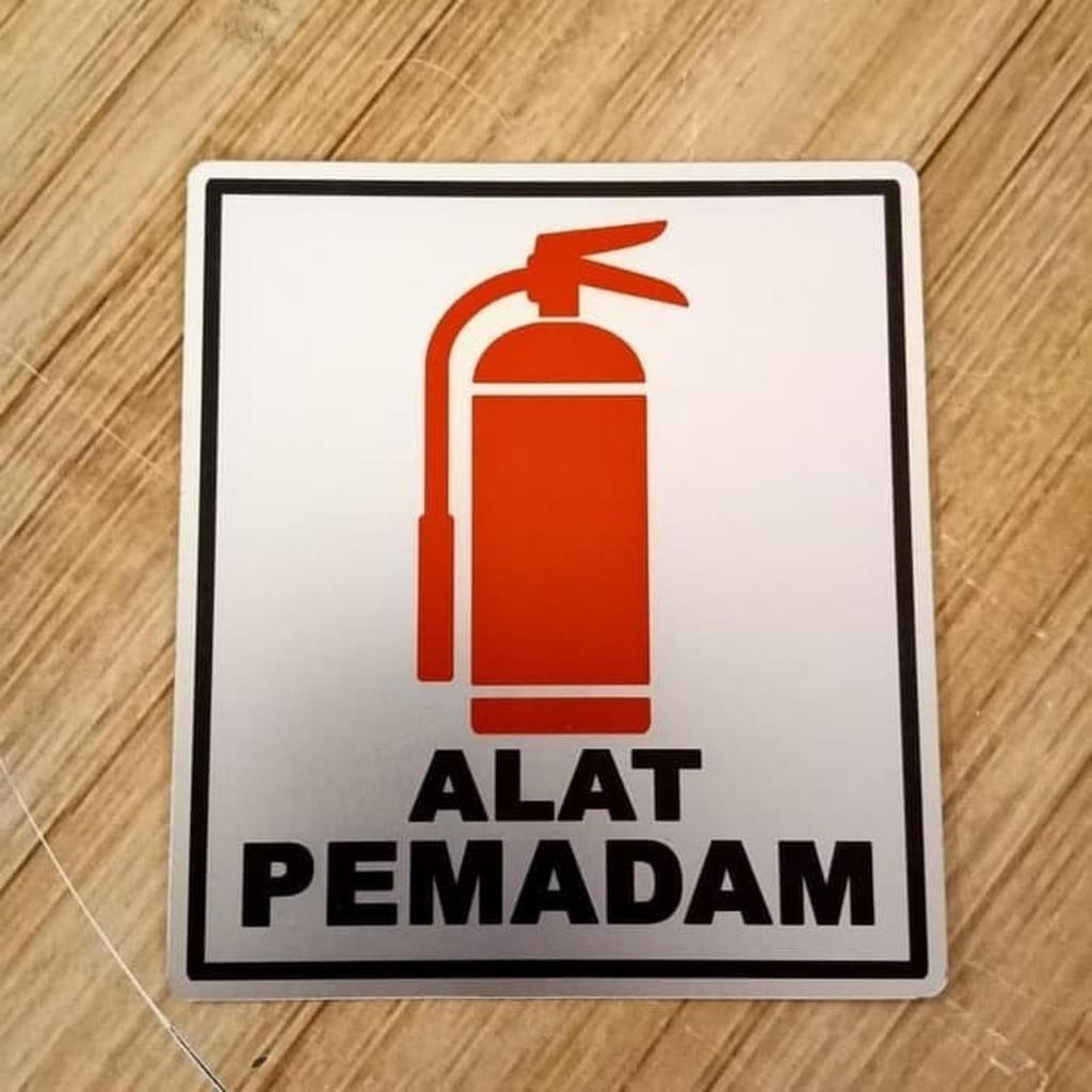 Jual SIGN STIKER LABEL ALAT PEMADAM / rambu APAR 8X9CM | Shopee Indonesia