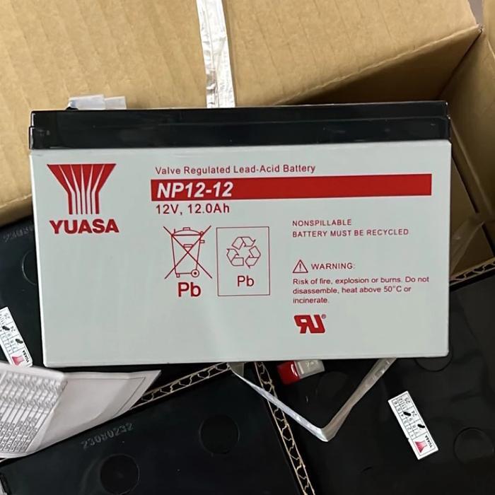 Jual Baterai UPS Inverter YUASA NP12-12 12v 12ah Battery AGM VRLA ...