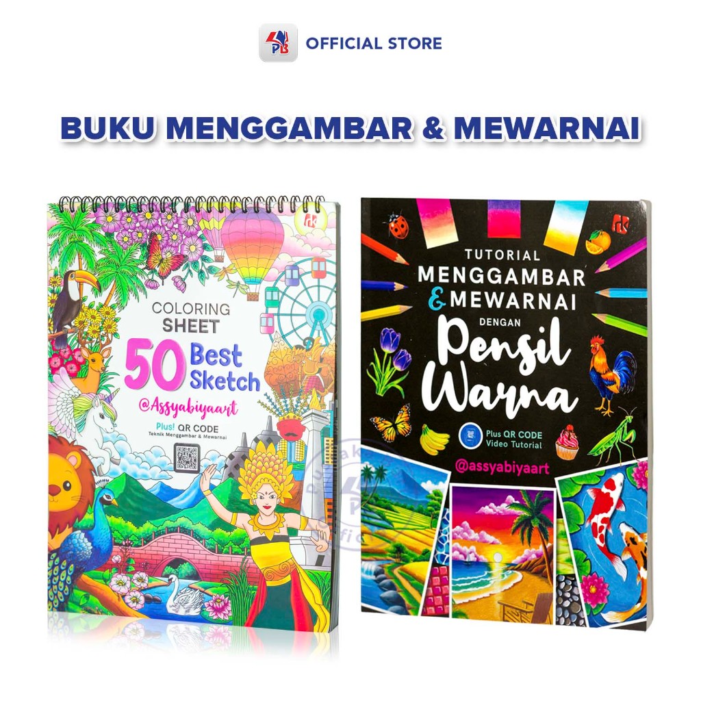 Jual Buku Mewarnai / Coloring Sheet: 50 Best Skech Dan Tutorial ...
