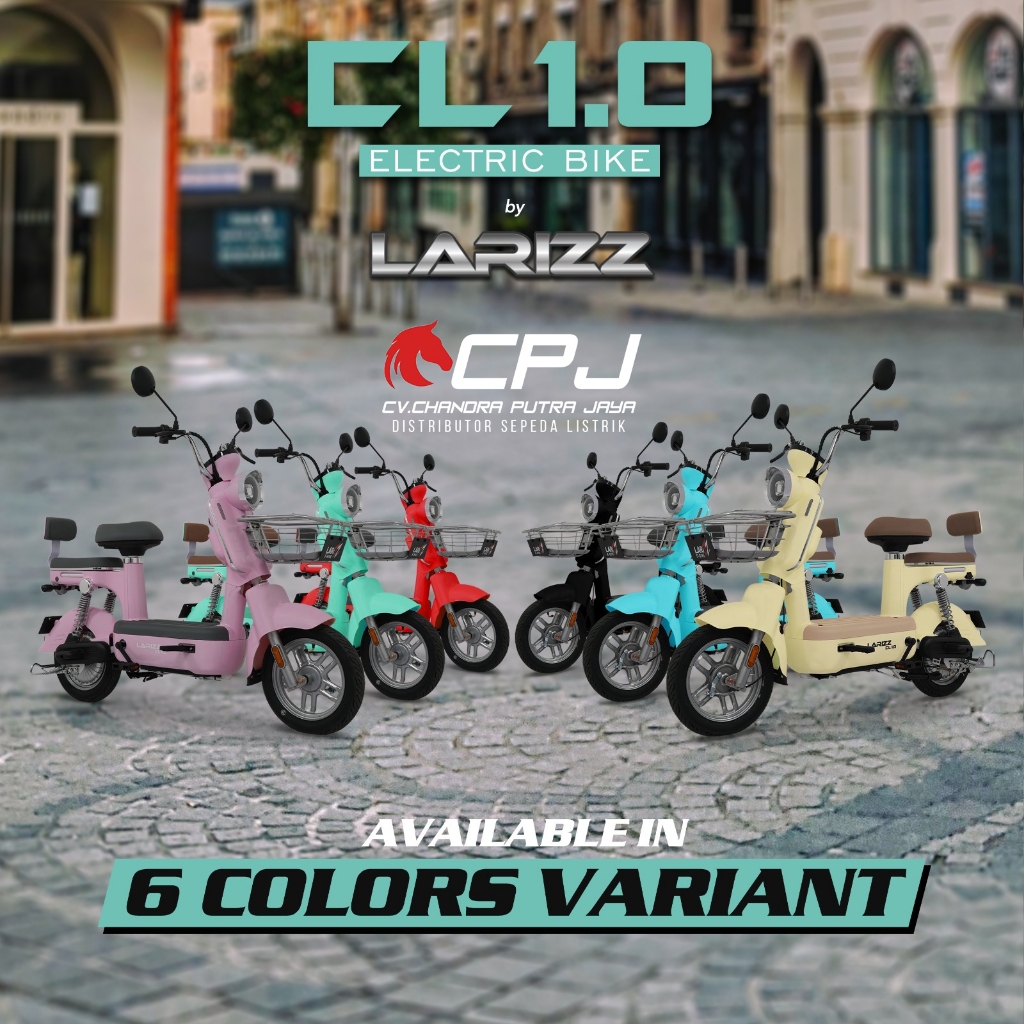 Jual Sepeda Listrik Larizz CL 1.0 Garansi Resmi ORIGINAL E BIKE MURAH ...