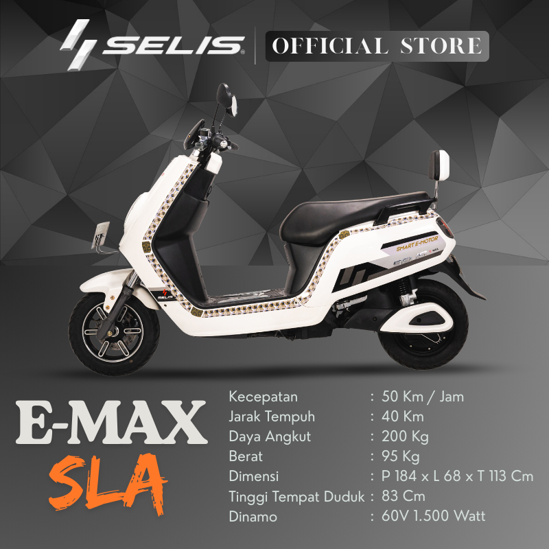 Jual SELIS - Motor listrik tipe eMax Battery SLA | Shopee Indonesia