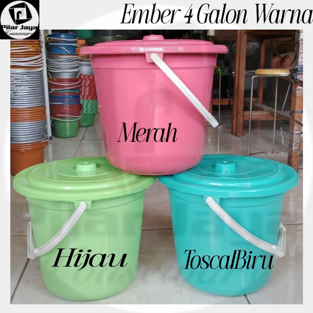 Jual Ember Ukuran 4 Galon + Tutup(per pcs) | Shopee Indonesia