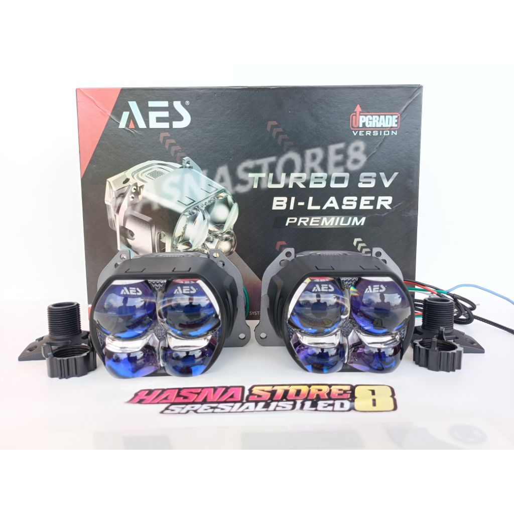 Jual BILED AES TURBO SV 3 INCH BILED SQUARE 90 WAT BLUE LENS BILED ...