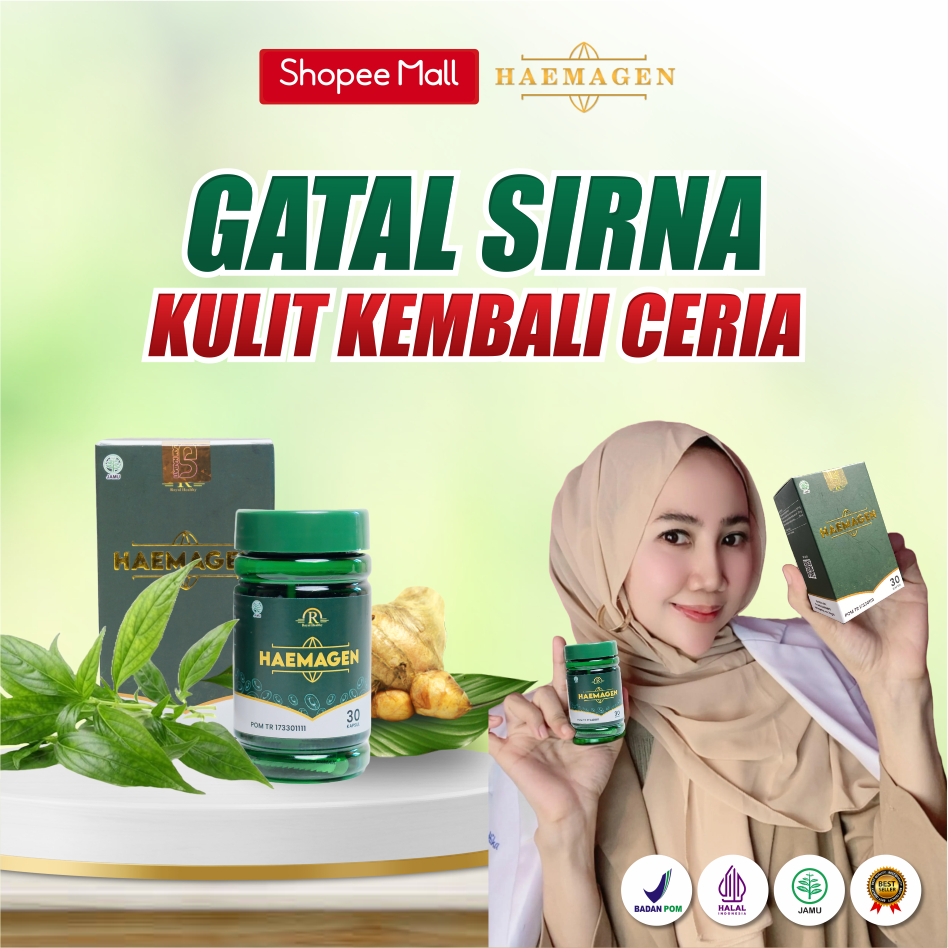 Jual Haemagen Obat Gatal Alami untuk Gatal Gatal isi 30 Kapsul | Shopee ...