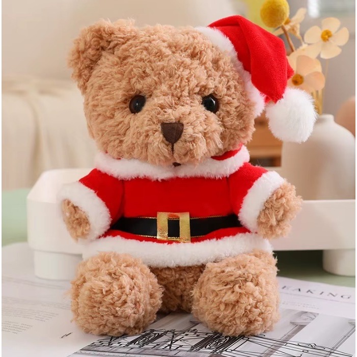 Jual Boneka Beruang Teddy Bear Natal Lucu by Platefulnco | Shopee Indonesia