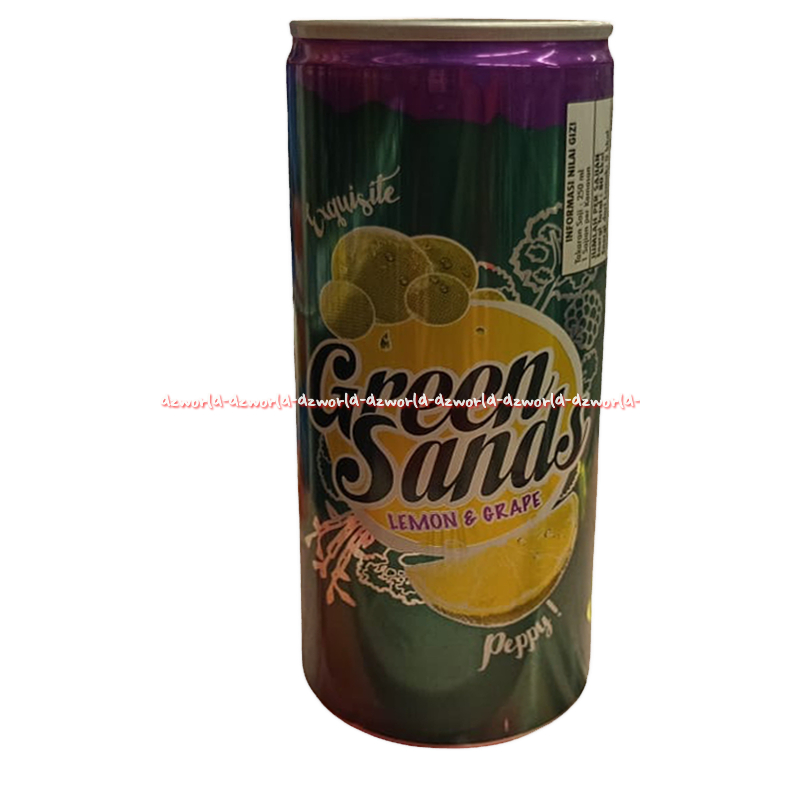 Jual Green Sands 250ml Lime Grapes Kemasan Kaleng Rasa Jeruk Lemon Dan ...