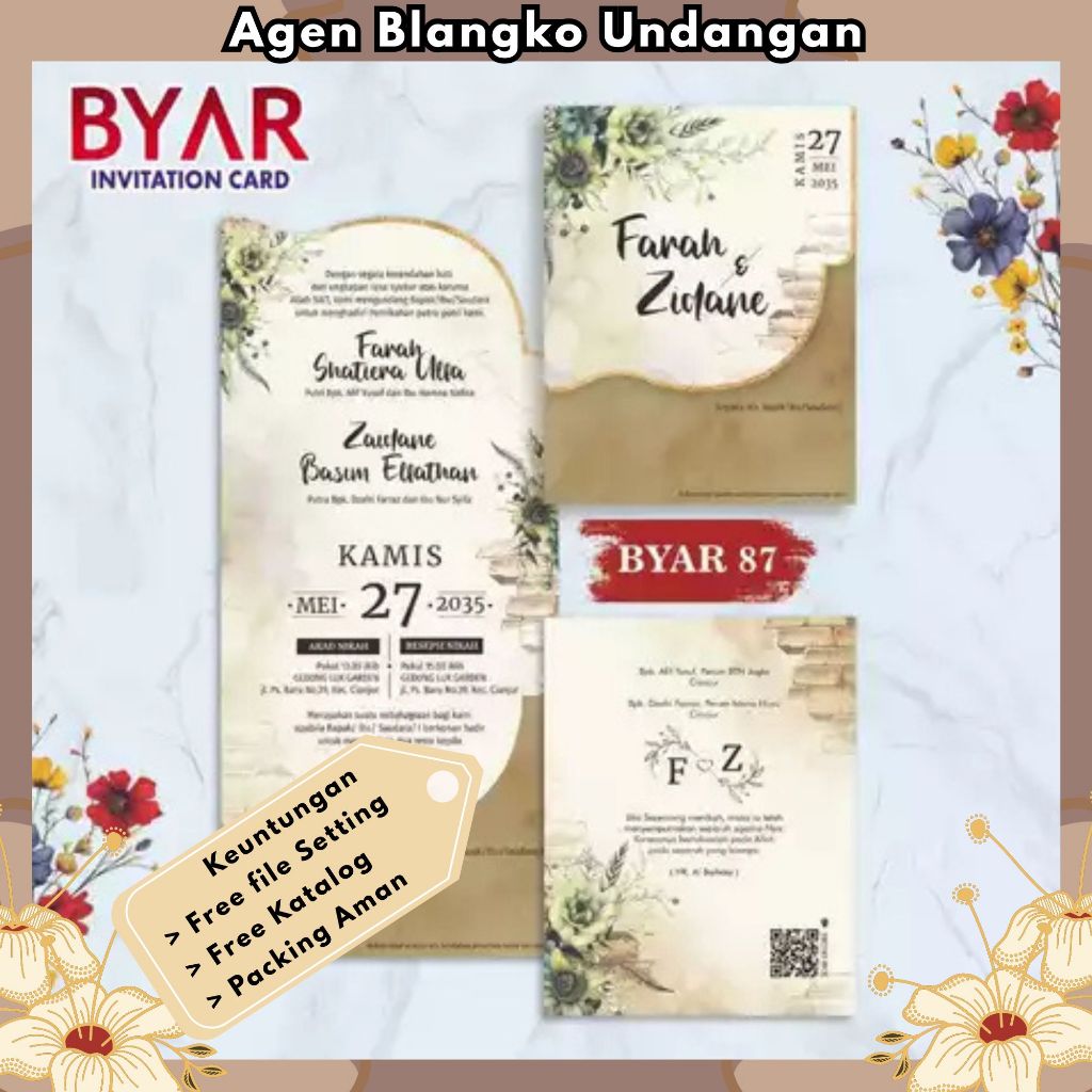 Jual Blangko Terbaru Byar 87 | Blangko Undangan | Blangko Kosong ...