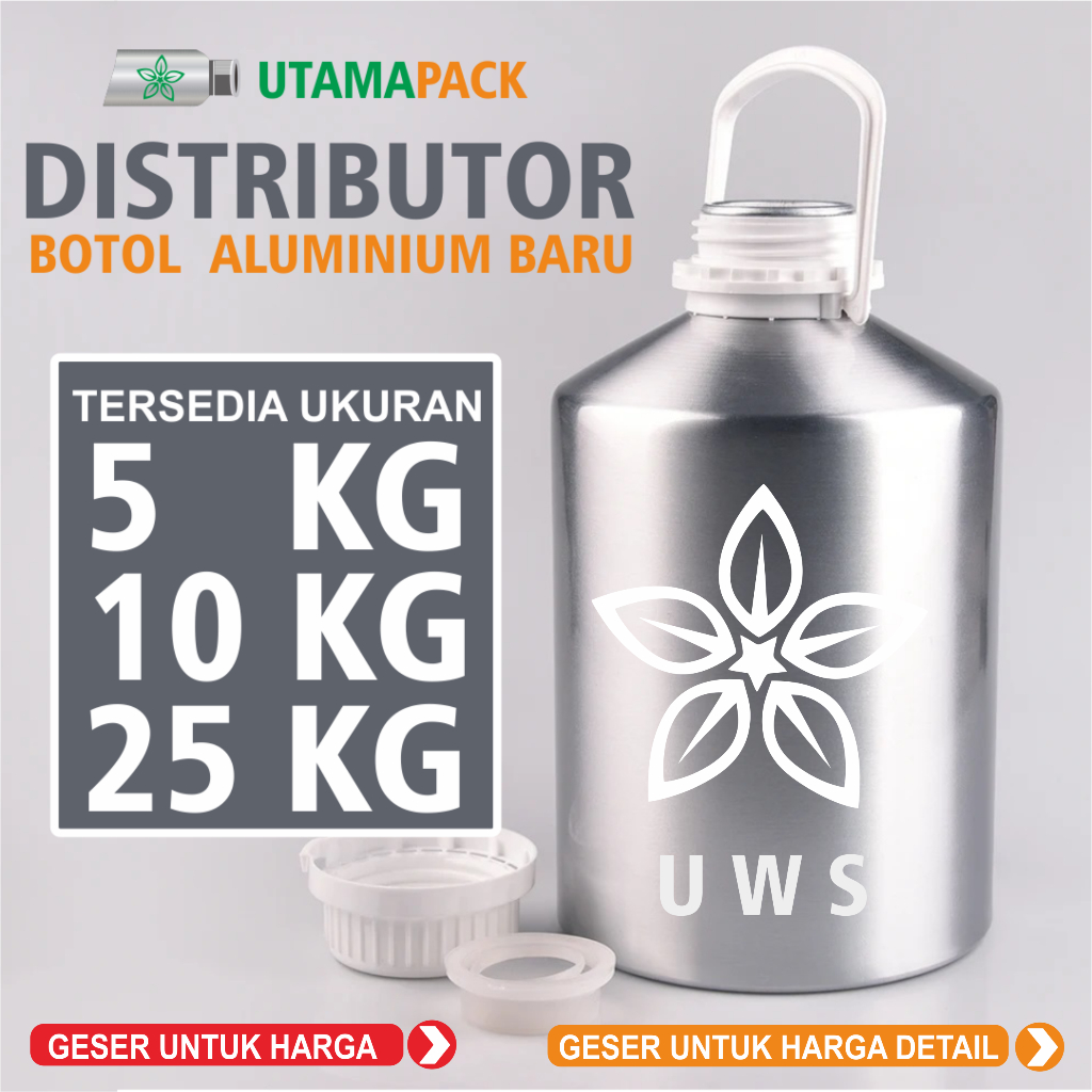 Jual Botol Jerigen Alumunium / Aluminium jerrycan bibit parfum ...