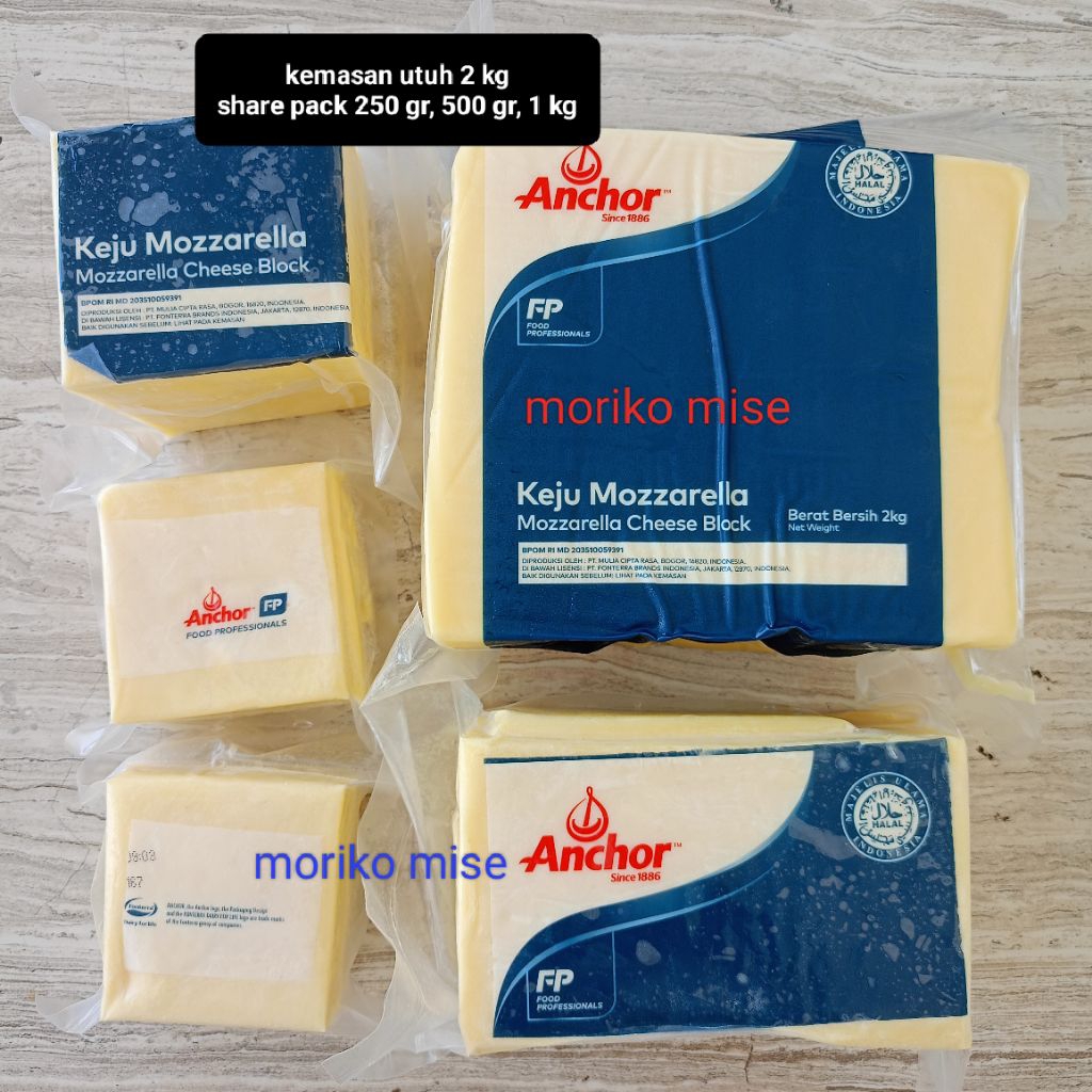 Jual [ MOZZA 1 kg block / shredded ] greenfield 1 kg / OLDENBERGER ...
