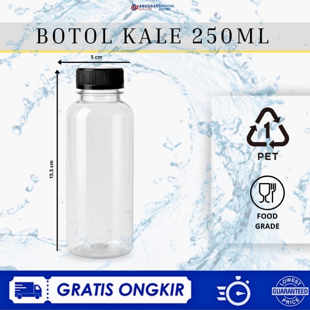 Jual Botol Plastik Bening Berbagai Macam Ukuran, Kemasan 1 Ball isi 100 ...