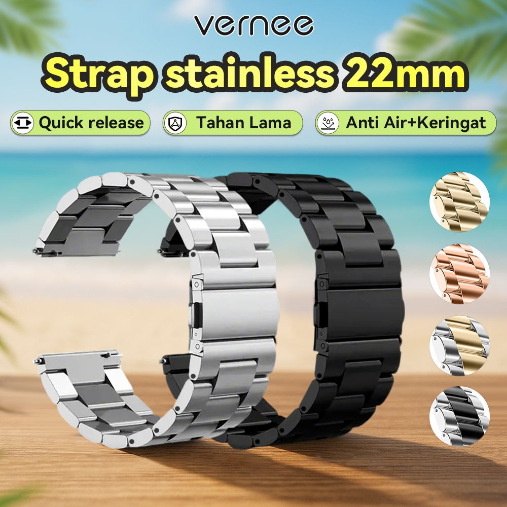 Jual Strap Stainless 18 20 22mm Quick Release Tali Jam Tangan Strap Jam ...