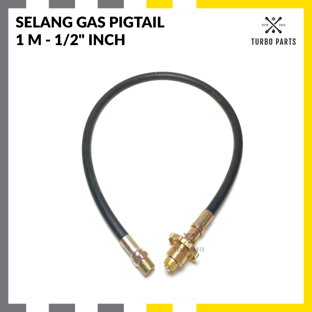 Jual Selang Gas Pigtail LPG 50kg 1/2 Inch 1 Meter | Shopee Indonesia