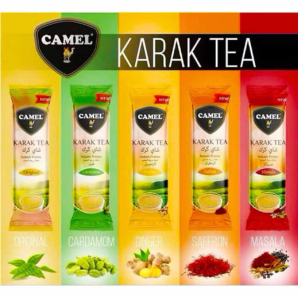Jual CAMEL Karak Tea Ginger Masala Saffron Ginger Original pack 25 ...