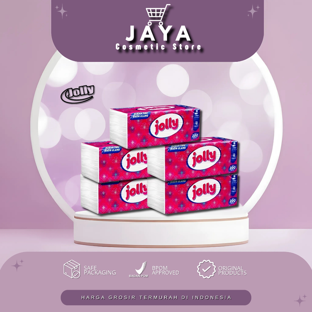 Jual JOLLY TISU 200SHEET/2PLY FACIAL TISSUE TEBAL HALUS MURAH PROMO ...