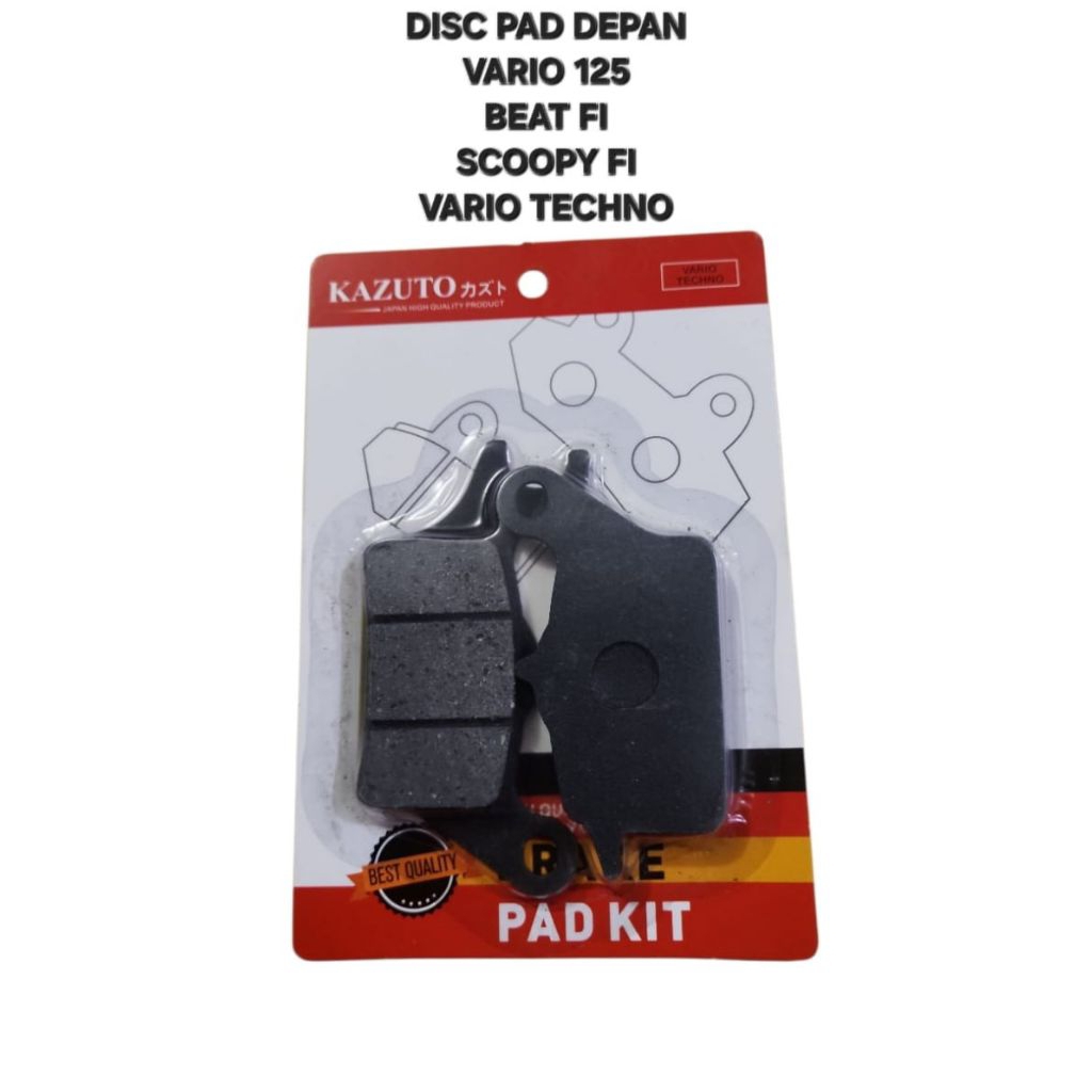 Jual DISC PAD KAMPAS REM CAKRAM DEPAN VARIO 125 TECHNO BEAT SCOOPY FI ...