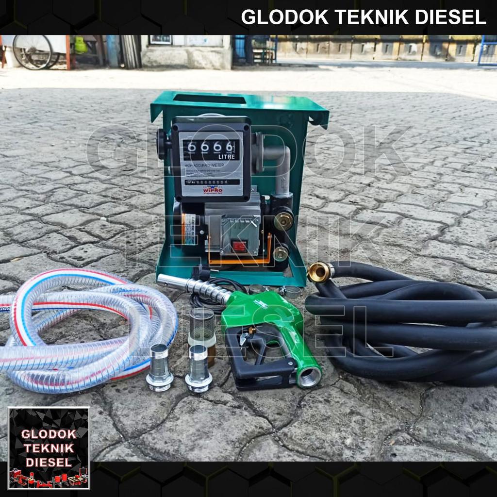 Jual Pompa Minyak Oli Solar Elektrik with Flow Meter WIPRO PMEF 4 ...