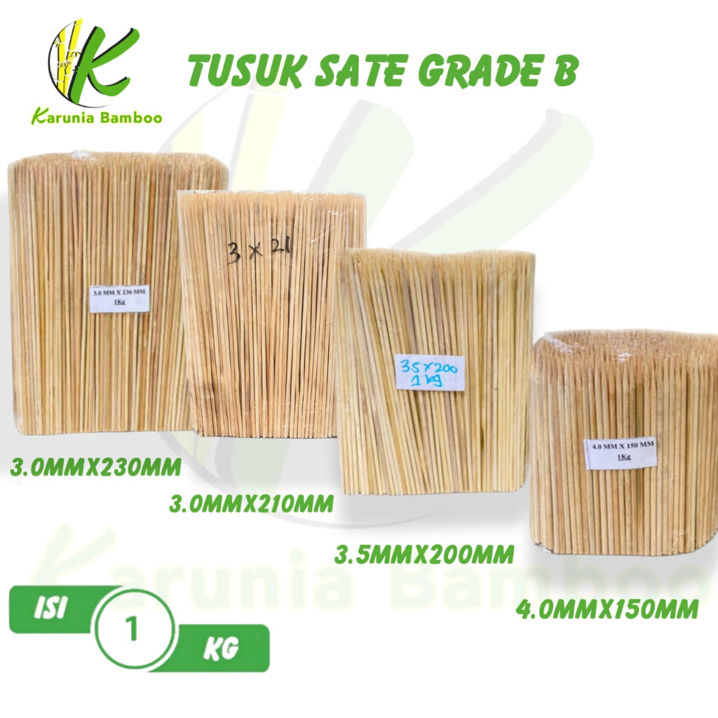 Jual [isi 1Kg] Tusuk Sate / Tusuk Sate Kiloan / Sate Ayam / Tusuk Sate ...