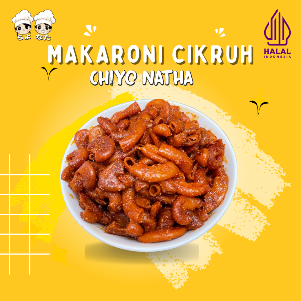 Jual Makaroni Cikruh Chiyo Natha 100gr Pedas Gurih Kriuk | Shopee Indonesia