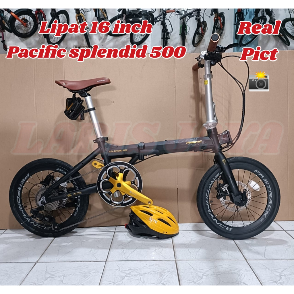 Jual PACIFIC SPLENDID 500 sepeda lipat 16 inch rem hidroulic 9 speed ...