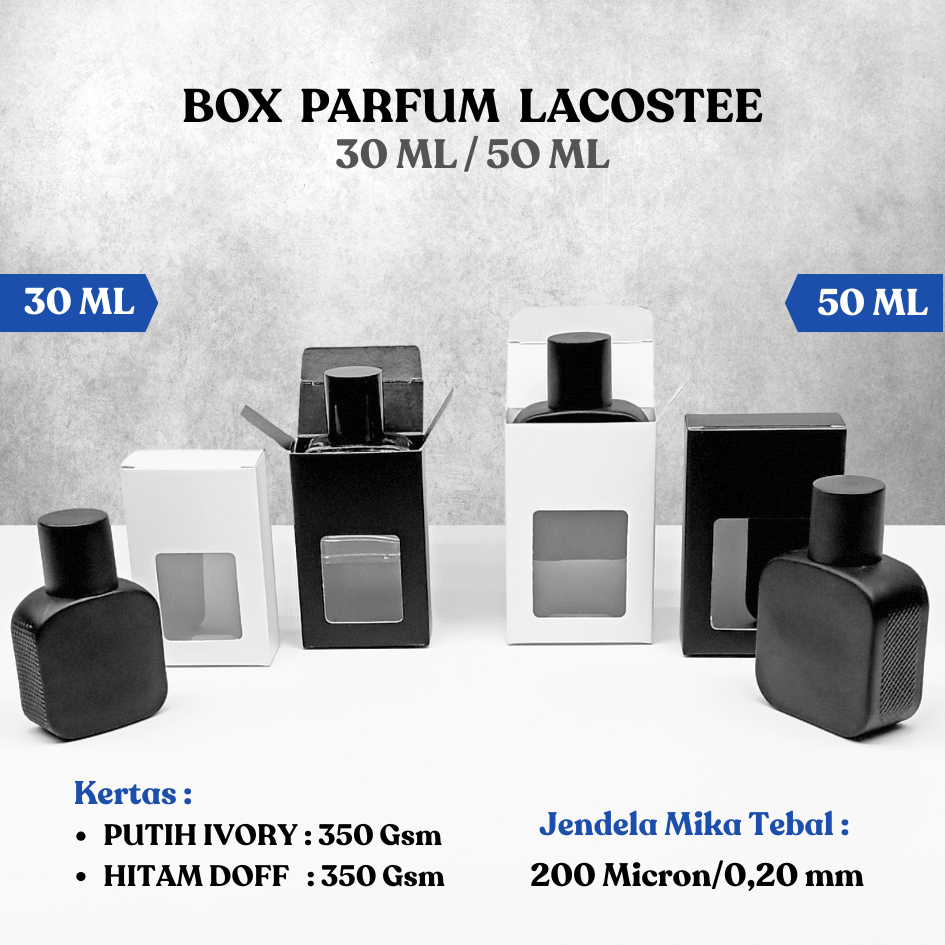 Jual 20 PCS - BOX PARFUM LAKOSTEE 30ML/5OML BOX KEMASAN PARFUM BOTOL ...