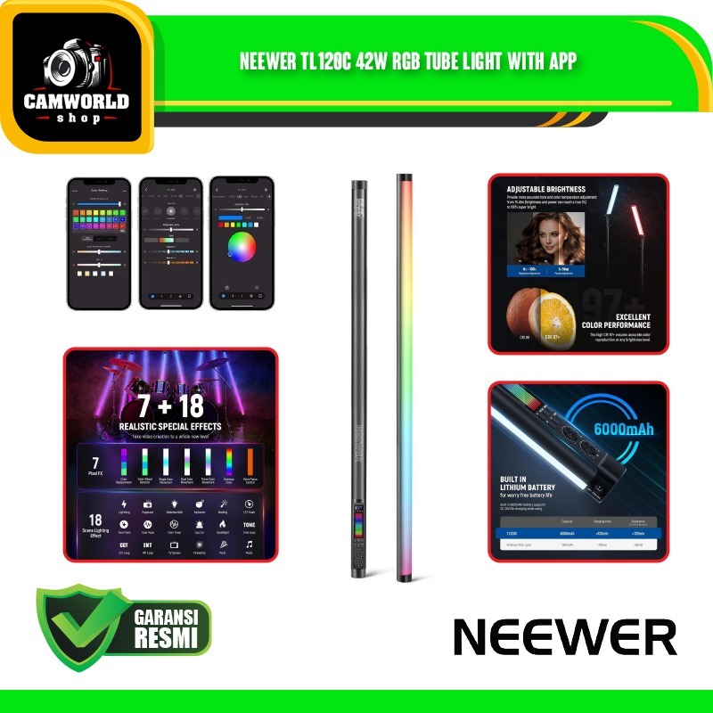 Jual NEEWER TL120C 42W RGB Tube Light with APP NEEWER TL 120C RGBWW ...