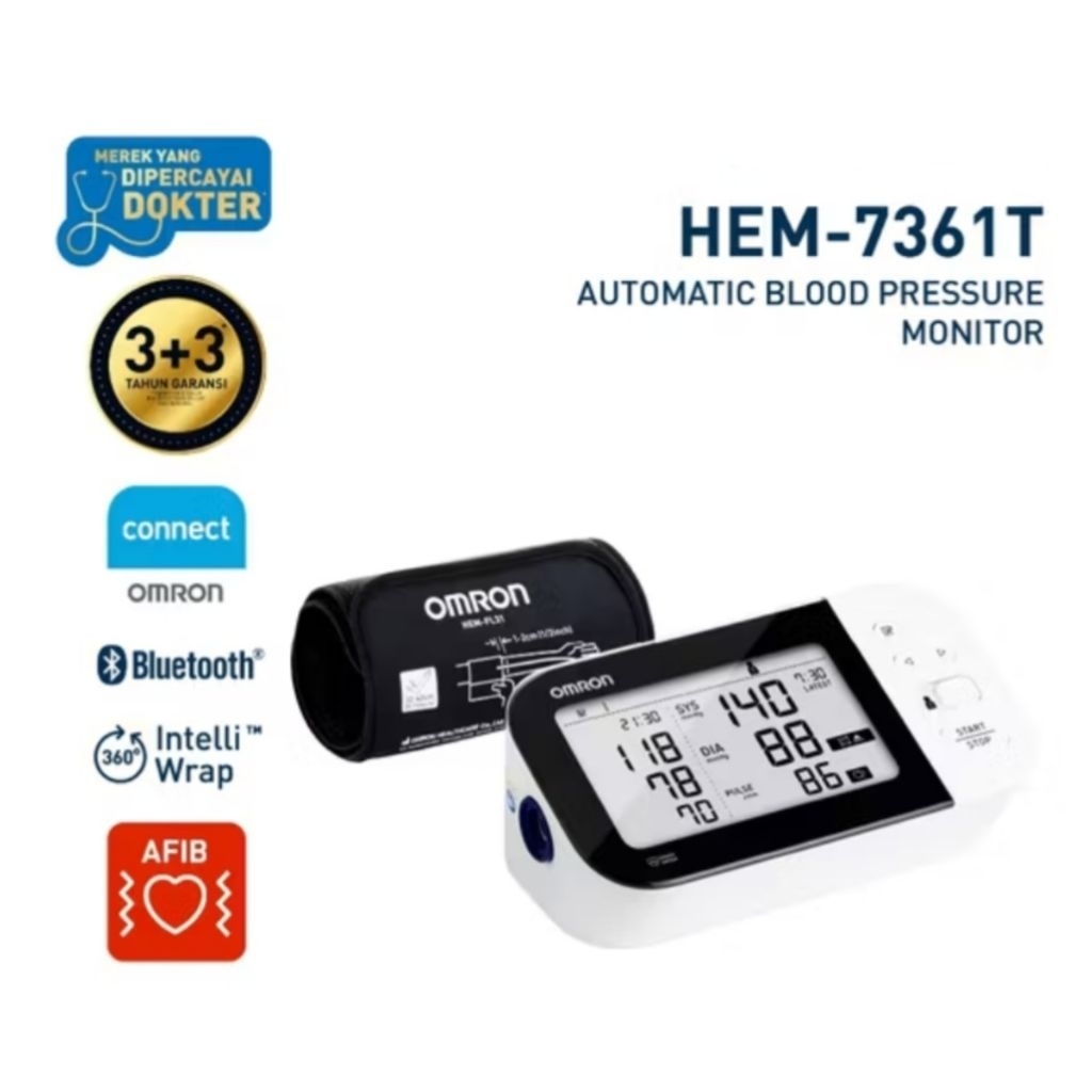 Jual Omron HEM 7361T Blood Pressure Monitor - Tensimeter Digital Omron ...