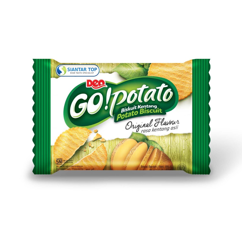 Jual Go Potato Biskuit Kentang Original isi 20 pcs | Shopee Indonesia