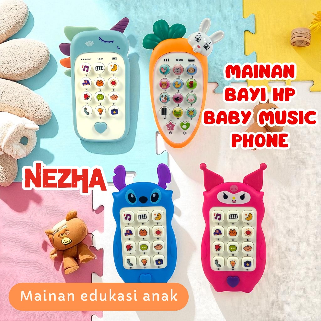 Jual Mainan Bayi HP Baby Music Phone Puzzle Mobile Ponsel Musik Edukasi ...
