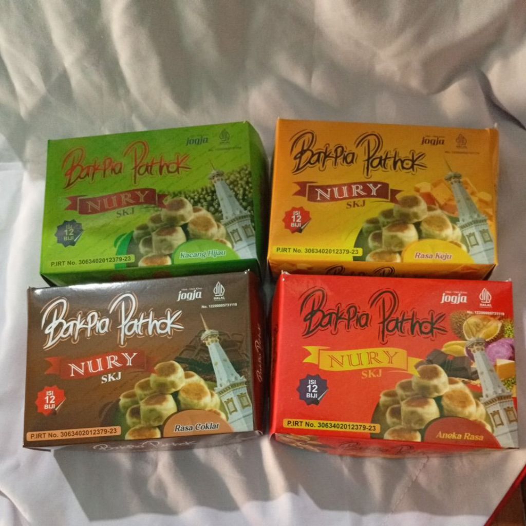 Jual Bakpia pathuk kering nury oleh oleh khas jogja | Shopee Indonesia