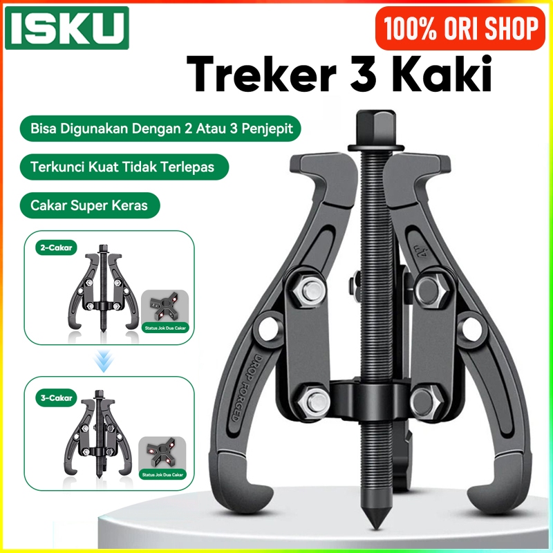Jual ISKU Treker 3 Kaki 4/6 Inch/Gear Puller 3 Jaw Tracker-Alat Melepas ...