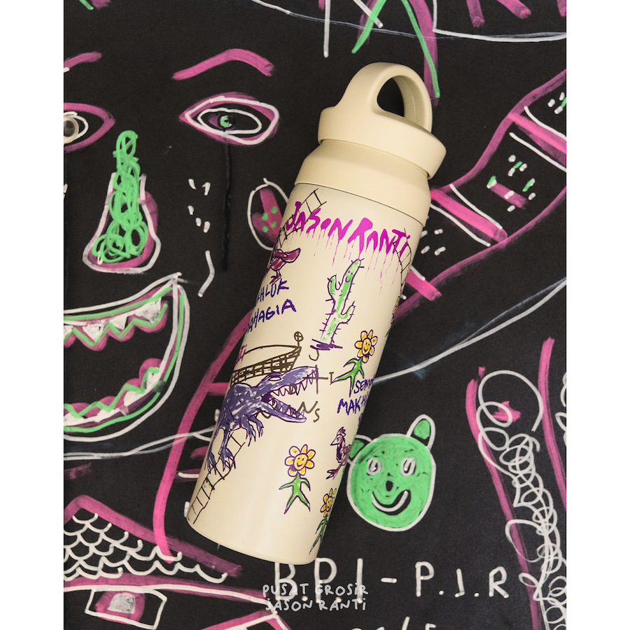 Jual Jason Ranti Tumbler Hook Semua Makhluk Hidup Bahagia - Putih ...