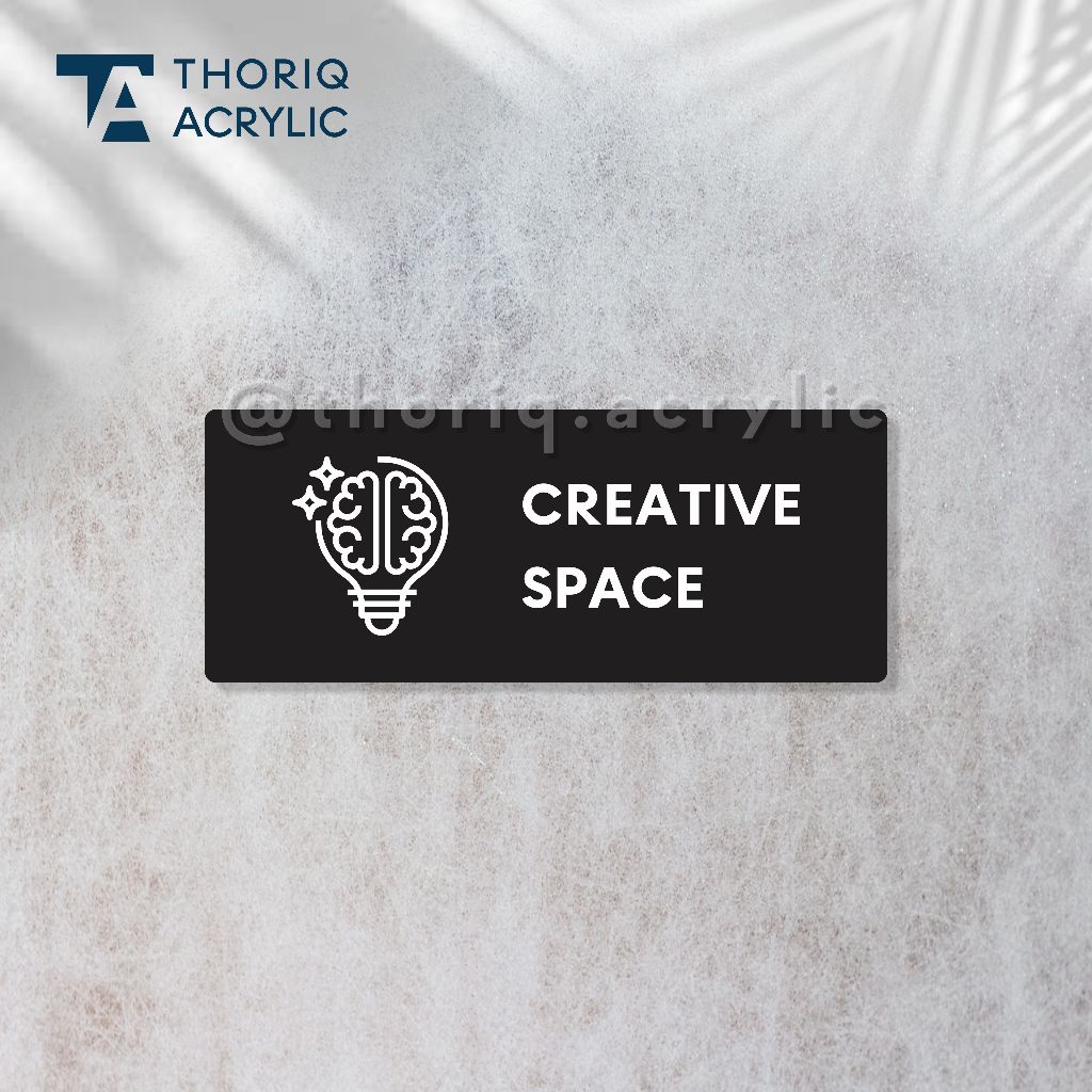 Jual Sign Acrylic Creative Space | Akrilik Ruang Ide dan Kreasi | Tanda ...