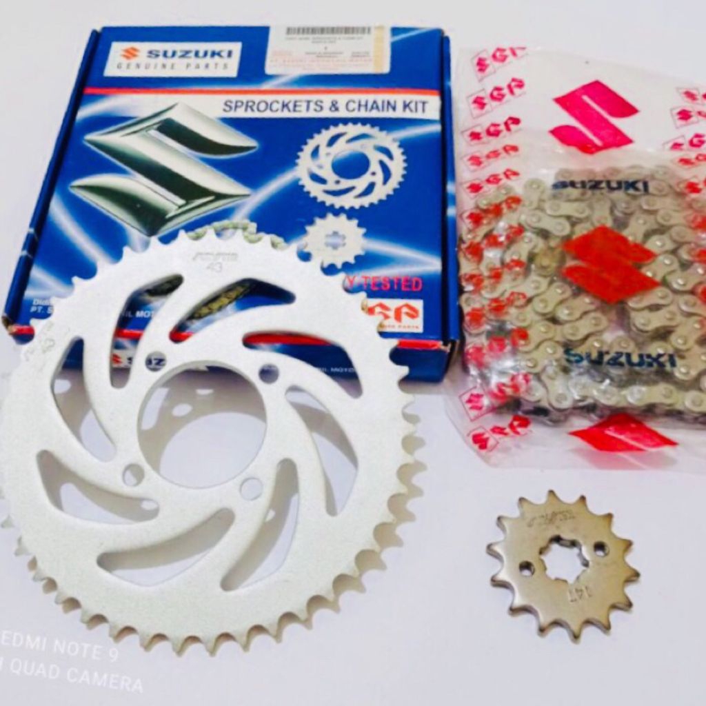 Jual GEAR SET + RANTAI ORI ZUZUKI SATRIA FU NEW, FU FACELIFT | Shopee ...