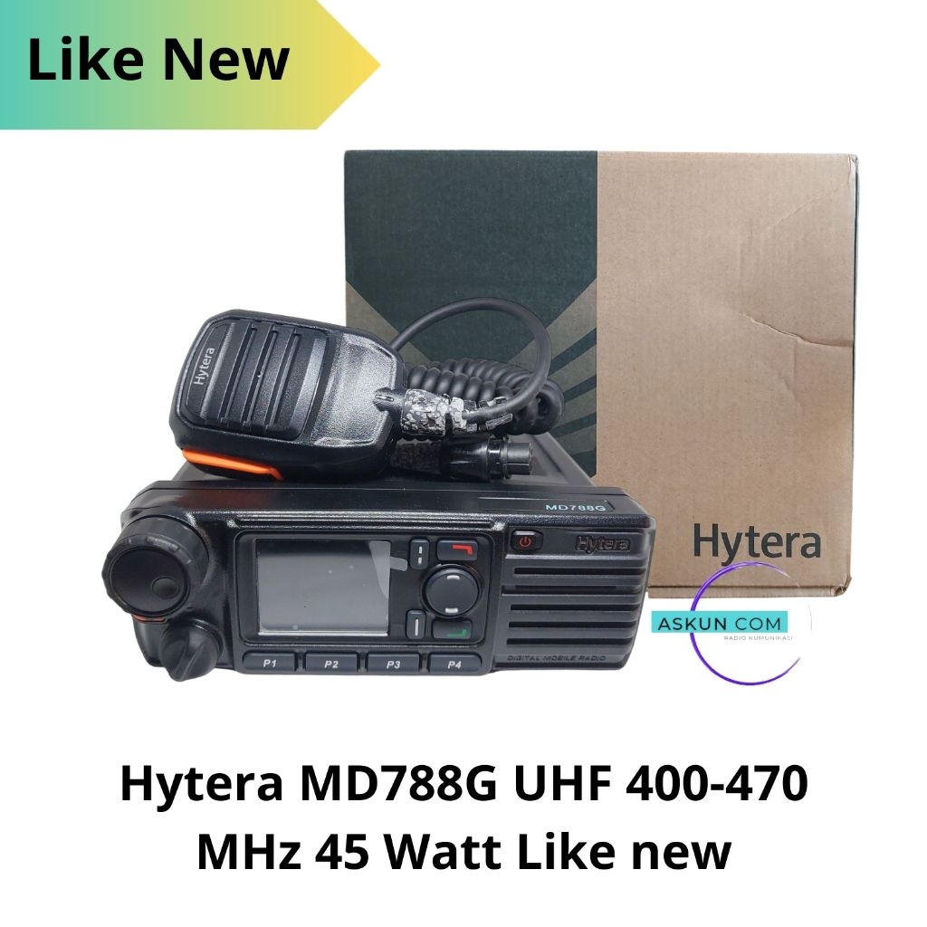 Jual Hytera MD788G Rig Hytera MD788G UHF 400-470 MHz 45 Watt Like new ...