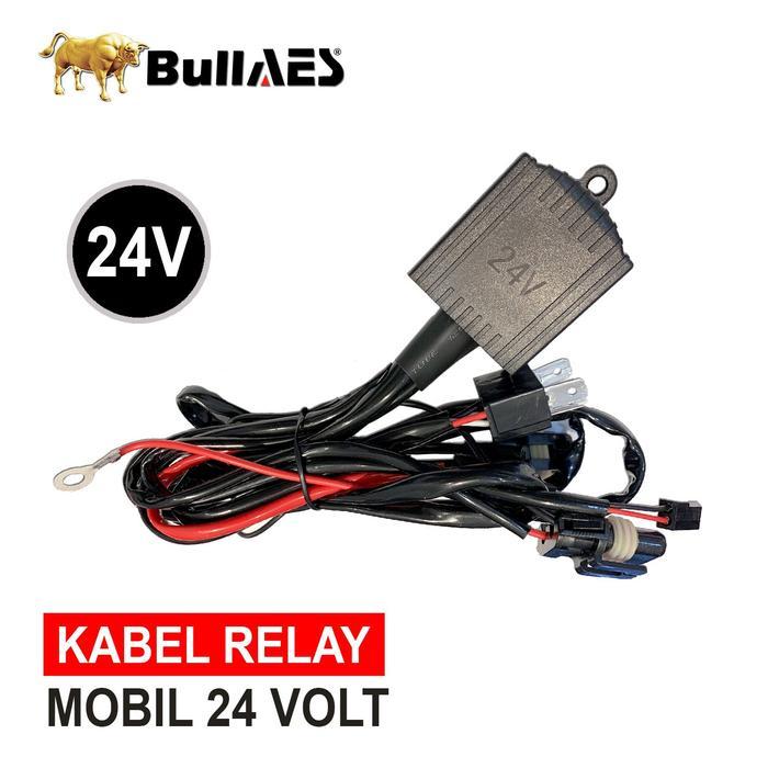 Jual BullAES Kabel Relay Mobil 24 Volt untuk 2 Lampu H4 dengan Tegangan ...