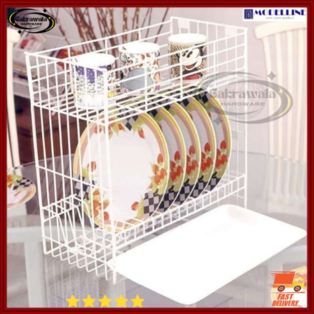 Jual Rak Piring Dan Gelas Serbaguna 2 susun & 3 Susun Kitchen Set ...